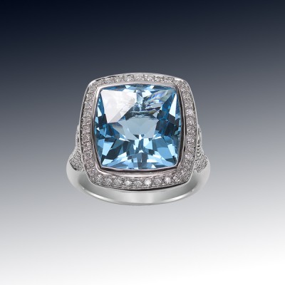 Precious Stone & Dia Rings - Item 85792 - Fashionable Blue Top ...